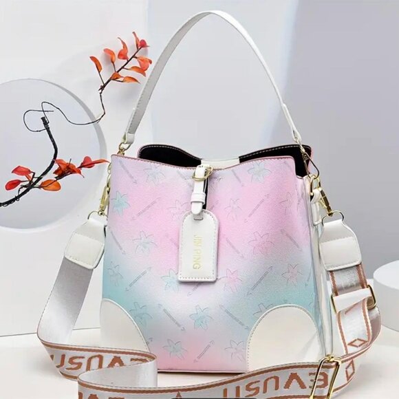 Bags | New Pastel Colored Ombre Crossbody Purse With Shoulder Strap And ...